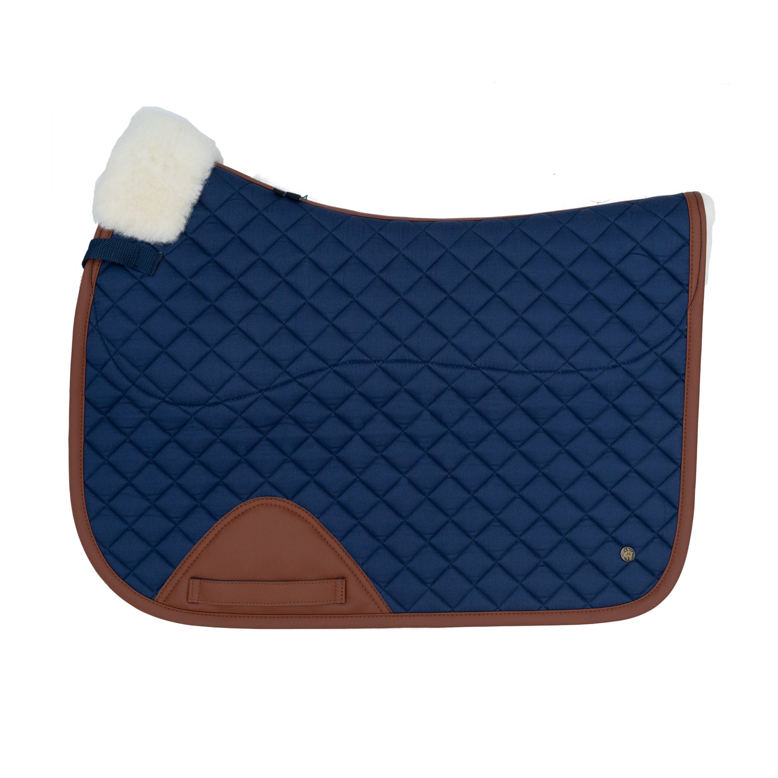 Merino Wool Ultra Soft Jumper Pad, Navy & Cognac – Sixteen Cypress